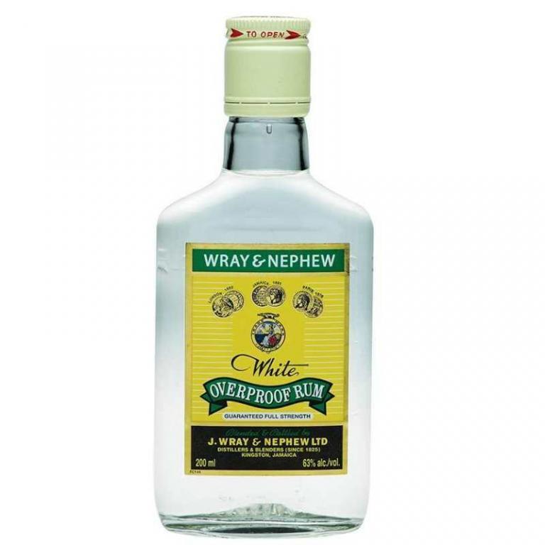 WRAY & NEPHEW WHITE OVERPROOF RUM 200ML (FLASK) - Grocery Shopping ...